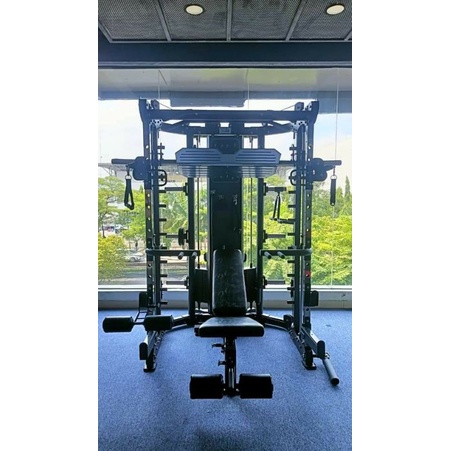 Jual POWER RACK MULTIFUNGSI SMITH MACHINE TOTAL | Shopee Indonesia