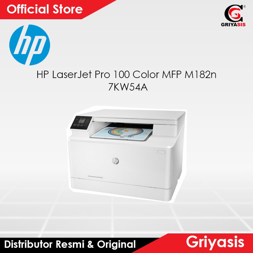 Jual Printer HP LaserJet Pro 100 Color MFP M182n 7KW54A | Shopee Indonesia
