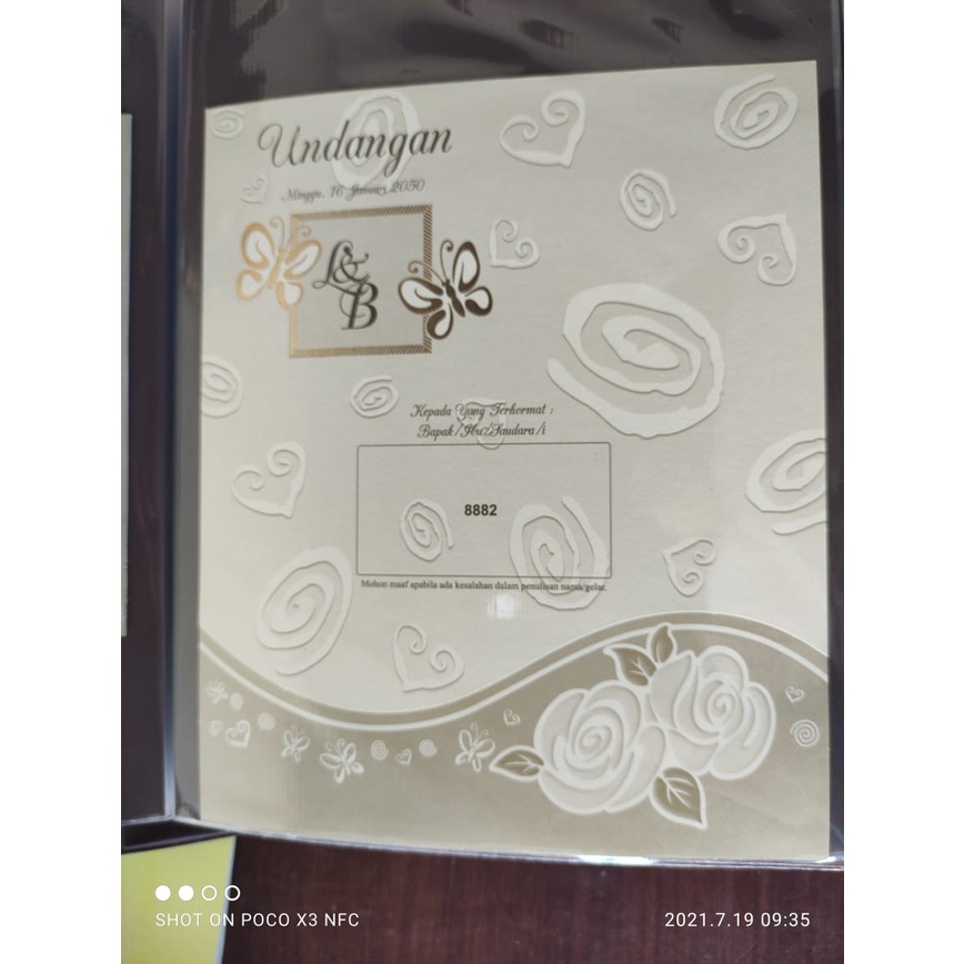 Jual UNDANGAN BLANGKO ERBA 8882 | Shopee Indonesia