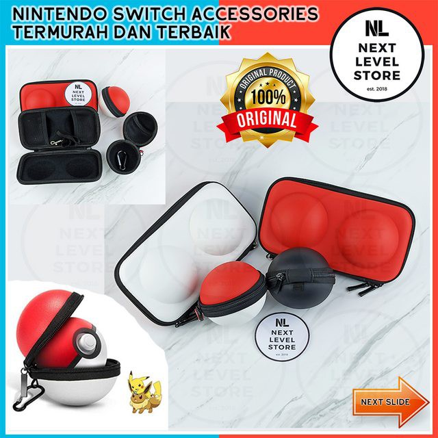 Jual Pokeball Plus Case Tas Casing Pouch Nintendo Switch Double Pocket ...