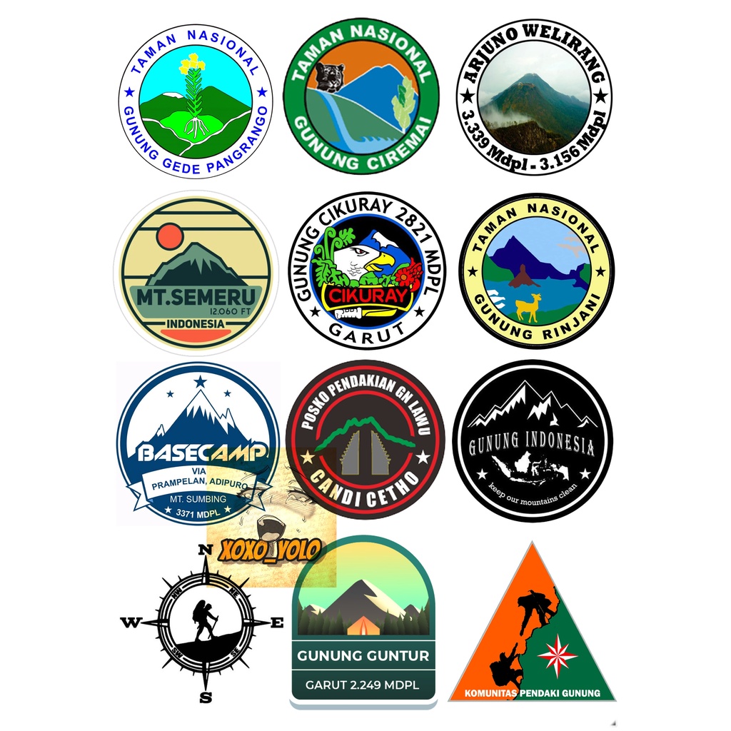 Jual Stiker Gunung Indonesia | Shopee Indonesia