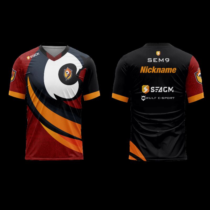 Jual JERSEY BAJU KAOS GAMING SEM9 OFFICIAL CUSTOM NICKNAME DAN LOGO ...