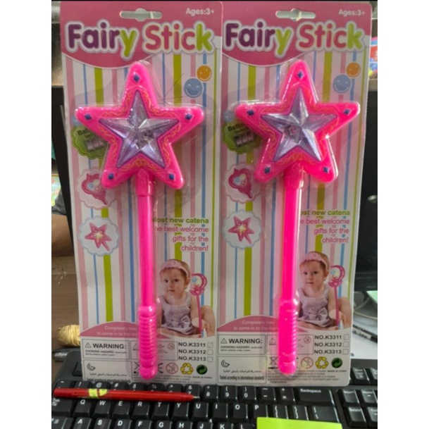 Jual MAINAN TONGKAT PERI PRINSESS BINTANG MUSIC SUARA LAMMPU | Shopee ...