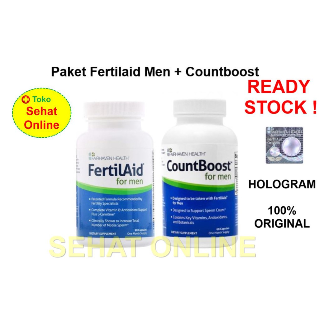Jual FertilAid for Men 90 Kapsul + Countboost 60 Kapsul | Shopee Indonesia