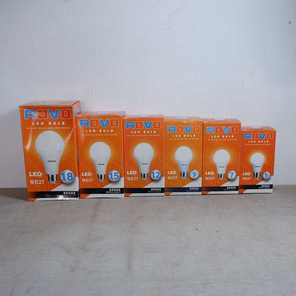 Jual Lampu LED Murah Rovo Bulat 5W, 7W, 9W, 12W, 15W, 18W | Shopee Indonesia