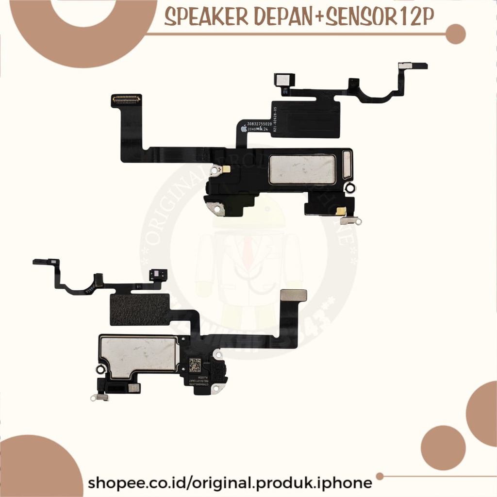 Jual FLEXIBLE SPEAKER SENSOR DEPAN IP 12 PRO COPOTAN ORIGINAL FULLSET ...