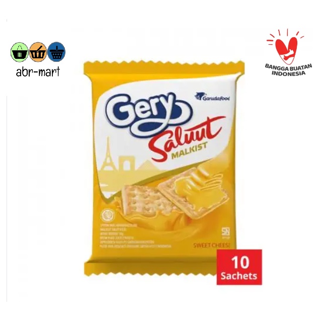 Jual GERY SALUUT MALKIST KEJU SACHET [ 1 PAK ISI 10 PCS ] | Shopee ...