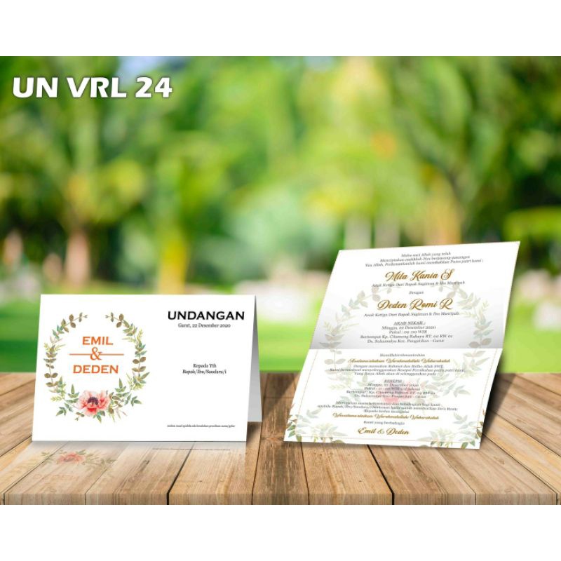 Jual Undangan Estetik Rustik Viral Murah Elegan | Shopee Indonesia
