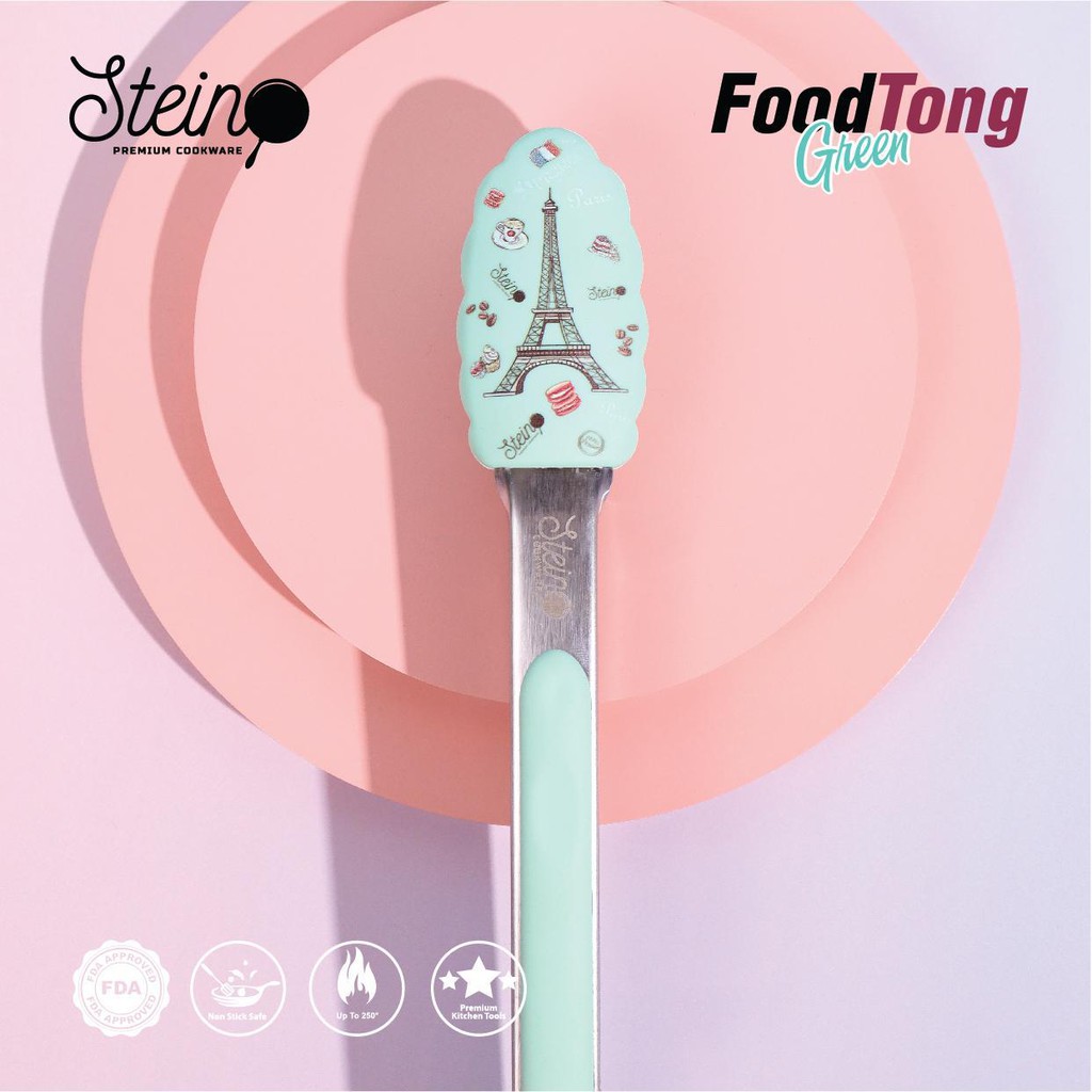 Jual Steincookware Stein FoodTong Tongs Tong Food Pencapit Makanan Pink ...