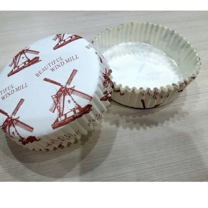 Jual Paper cup case roti bulat wadah roti baking (isi 200 pcs ...
