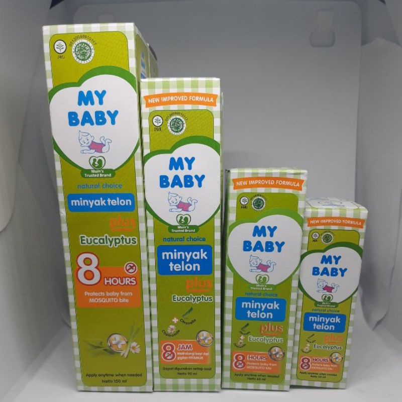 Jual MY BABY TELON PLUS 8 JAM 150ml / 90ml / 60ml / 30ml - Minyak Telon ...