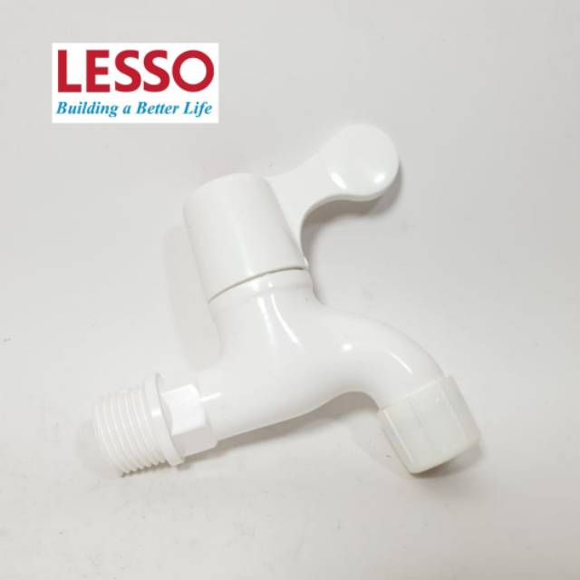Jual LESSO KRAN TEMBOK PVC 1/2 INCH / W13103 | Shopee Indonesia