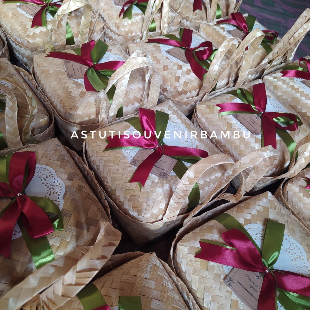 Jual BESEK JINJING NATURAL 20 CM PITA PETET / besek murah / besek ...