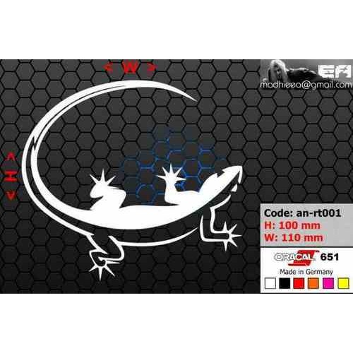 Jual ea cutting sticker / decal Code: an-rt001 ( lizard / kadal, cica ...
