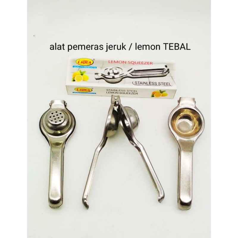 Jual alat perasan lemon dan jeruk bahan tebal stainless | Shopee Indonesia