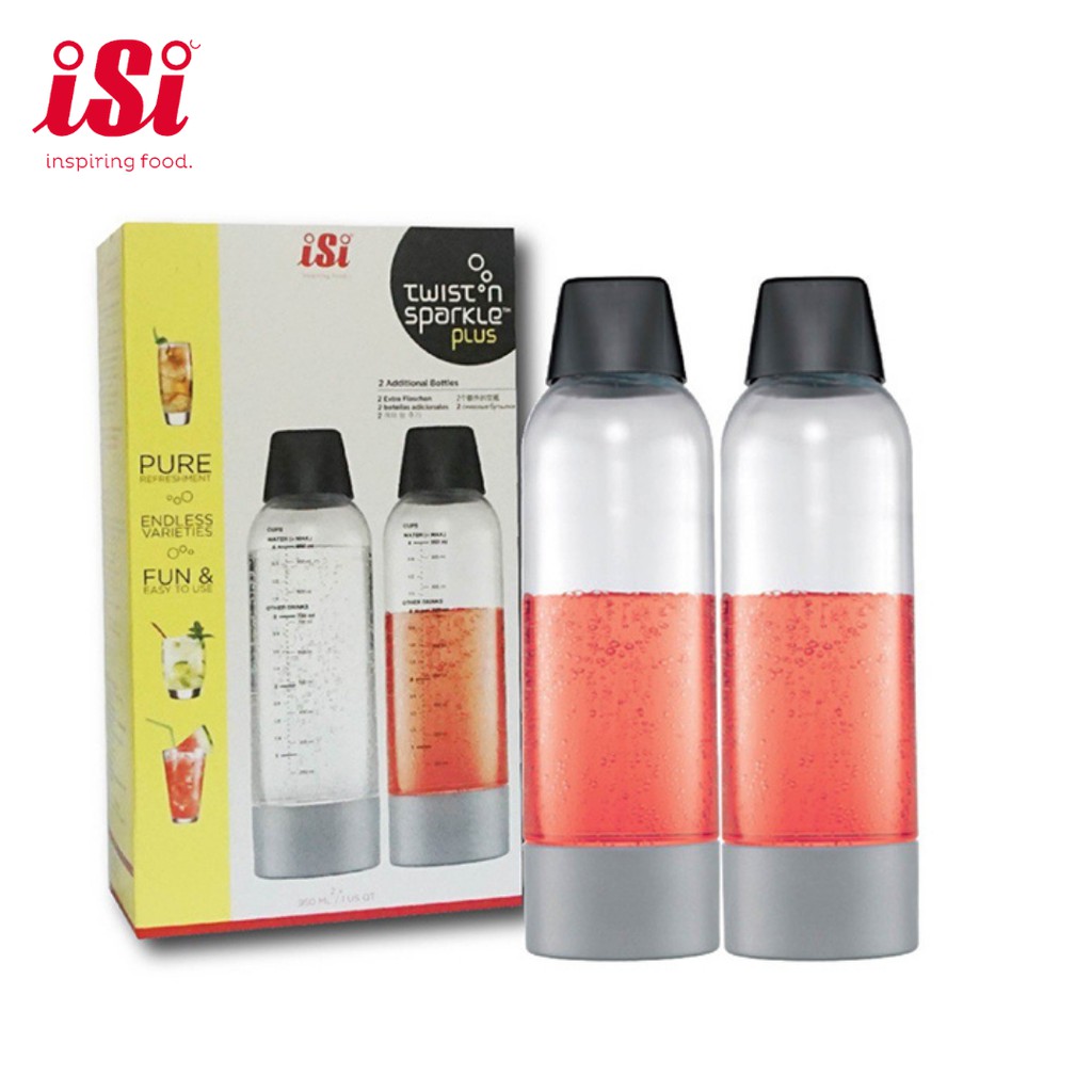 Jual iSi 100630 Bottle Soda Maker Twist N Sparkle - 2 Pcs | Shopee ...