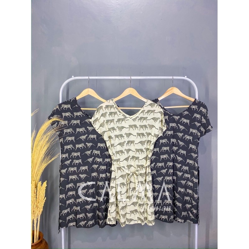 Jual Mini Dress Motif Macan | Shopee Indonesia