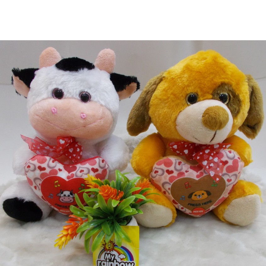 Jual Boneka sapi / anjing / kuda / kodok animal orana w/music (05020706 ...