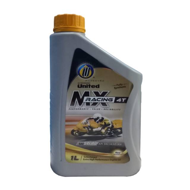 Jual United Oil - Oli Motor MX Racing SAE 5W40 1 Liter | Shopee Indonesia