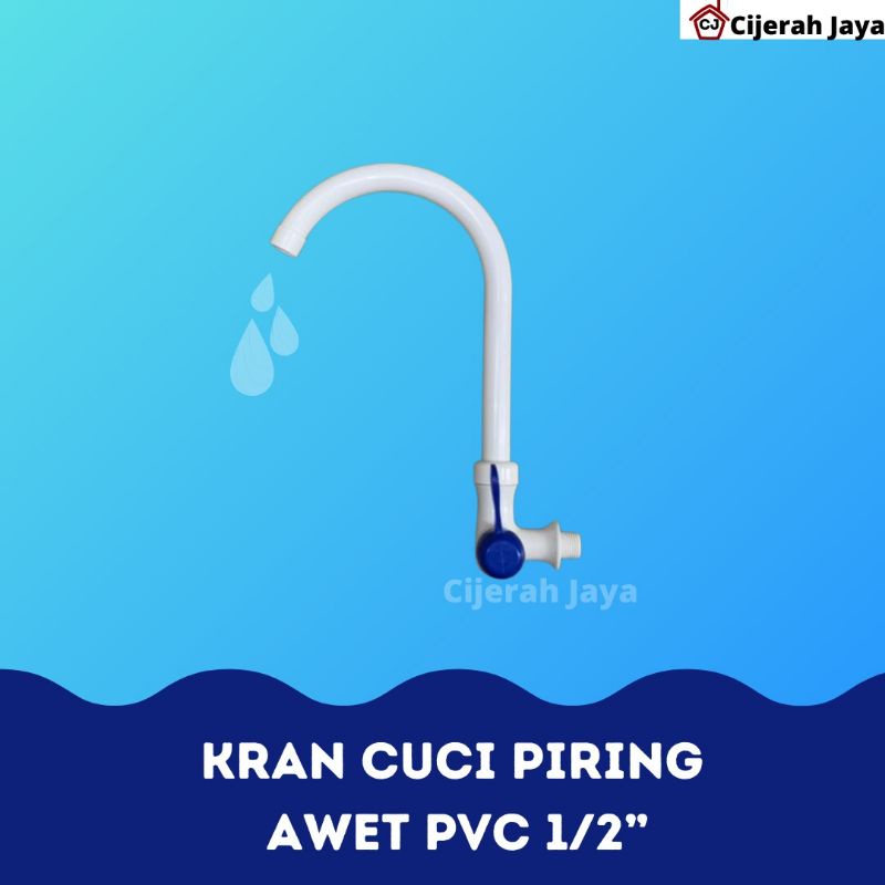 Jual KRAN CUCI PIRING AWET PVC 1/2" / KERAN ANGSA DAPUR / KRAN BCP ANTI ...