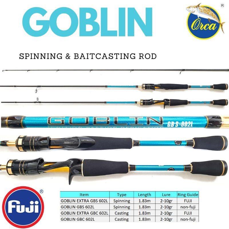 Jual Joran BC dan Spinning Orca Goblin 180 4-10lb 2-6lb Ring Guide Fuji ...