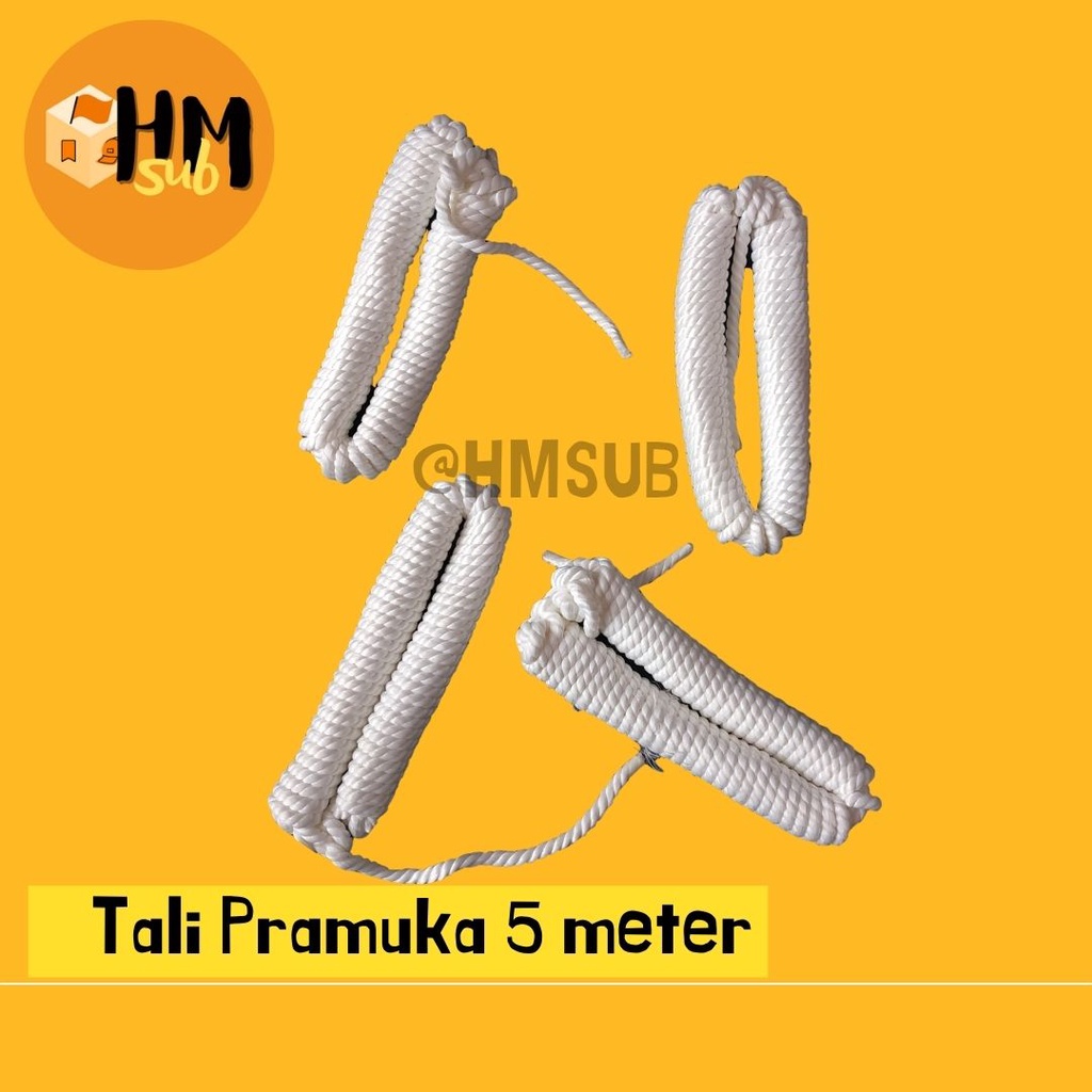 Jual Tali Pramuka 5 meter / Tali Tampar Pramuka / Tali Putih | Shopee ...