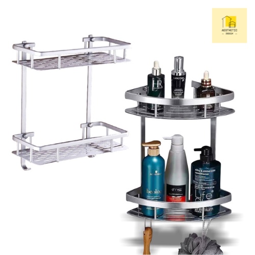 Jual Rak Kamar Mandi Toilet Rack Tempat Sabun Aluminium Serbaguna Rak ...