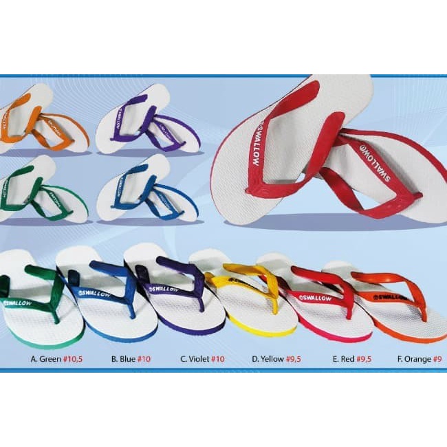 Jual SANDAL / SENDAL JEPIT SWALLOW PUTIH ORIGINAL | Shopee Indonesia