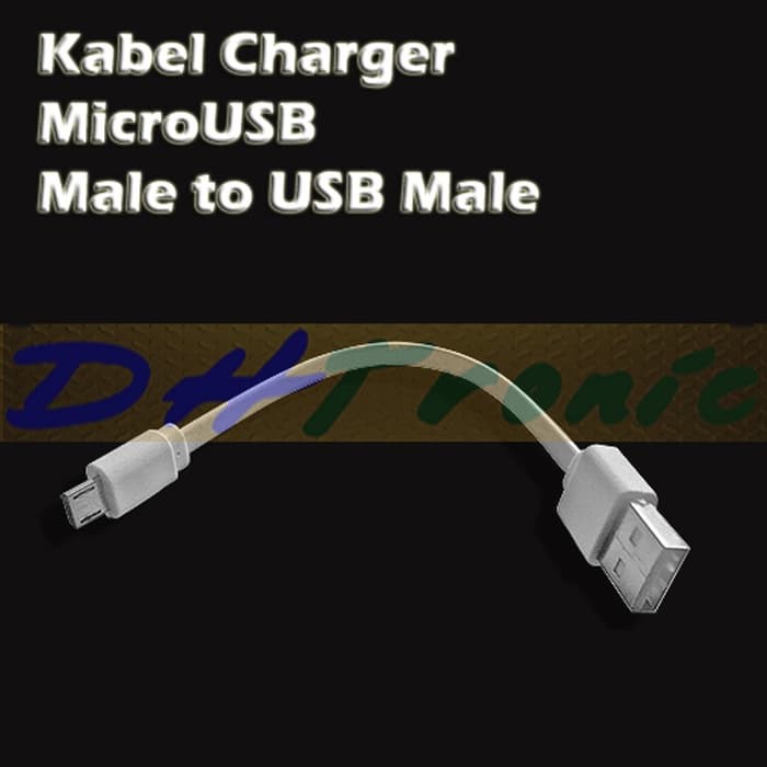 Jual Kabel Charger Micro Usb @10Cm for Power Bank Cas Case Handphone ...
