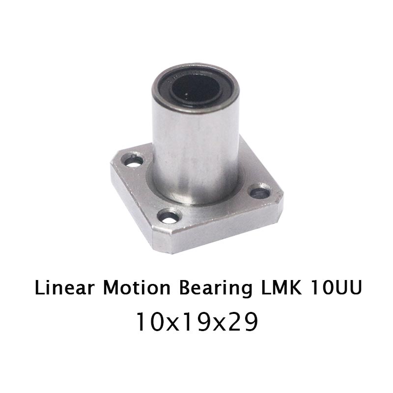 Jual EELIC LIB-LMK10UU Linear motion square flange bearing lmk10uu ...