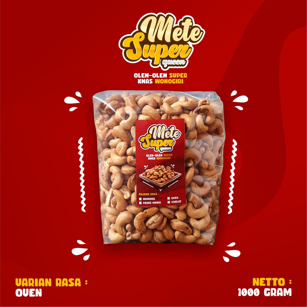 Jual 1kg Oven Kacang Mete Wonogiri Oven Kemasan 1 kg, Kacang Mede ...