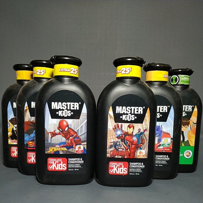 Jual Master Kids Shampoo & Conditioner 150 ml shampo anak karakter ...