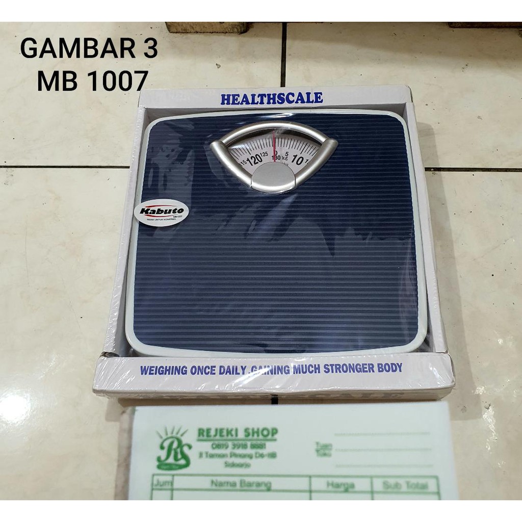 Jual Timbangan Badan Merek Kabuto MB 1007 (Karet) SIDOARJO | Shopee ...