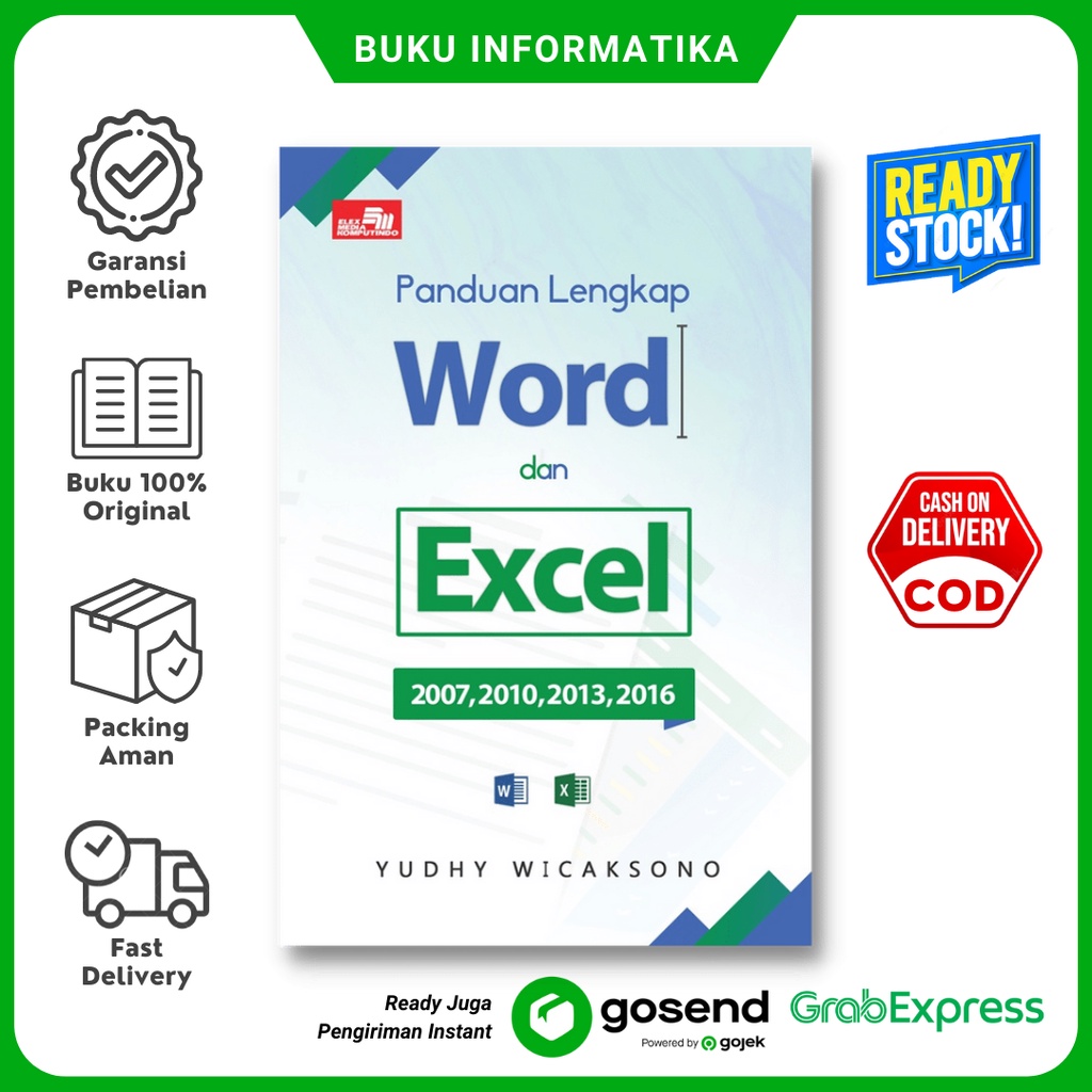 Jual Buku Panduan Lengkap Word dan Excel 2007, 2010, 2013, & 2016 | Shopee Indonesia