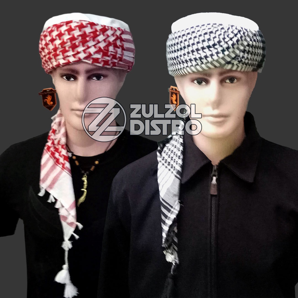 Jual Sorban Imamah Permanen Model AA GYM Kualitas Premium Kain Kashmiri ...