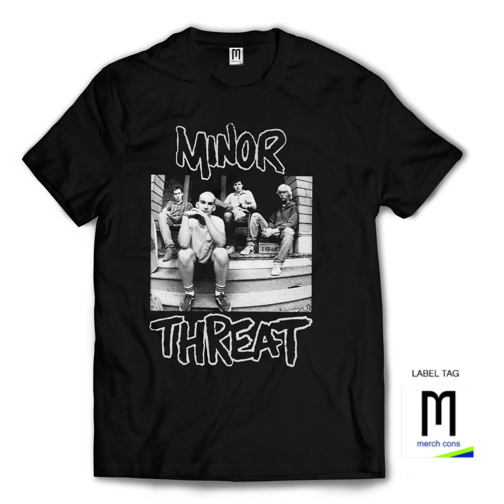 Jual DCHC MINOR THREAT-Kaos Hardcore Punk / Tag Merch Cons-Hitam ...