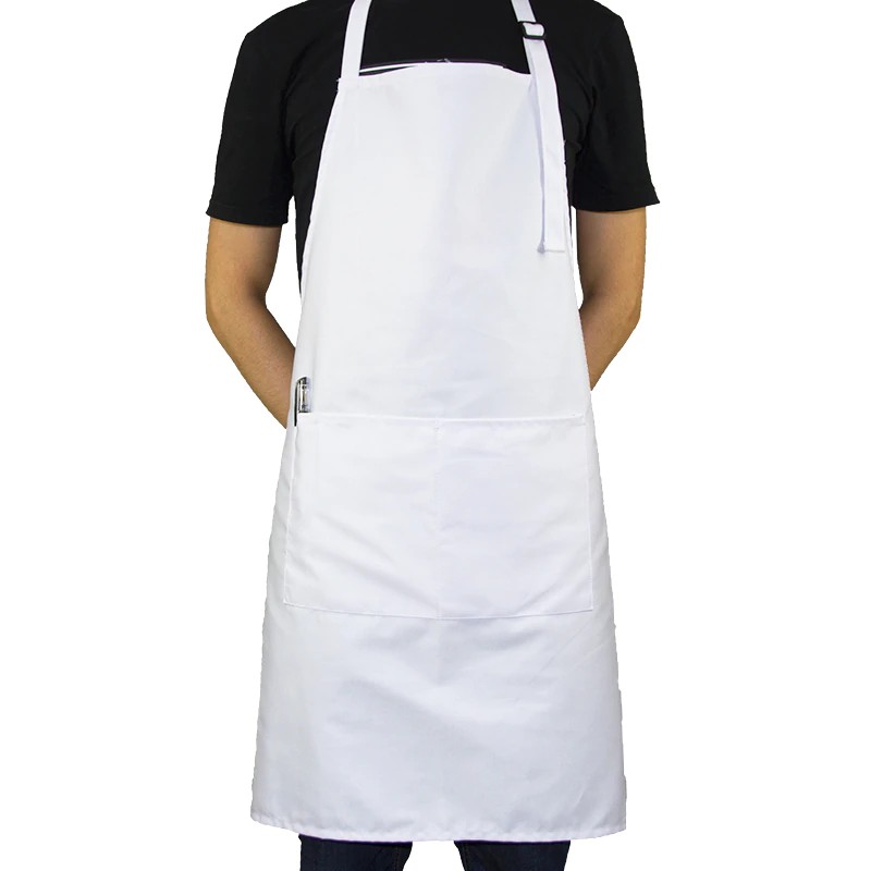 Jual Apron Celemek Putih Cotton Drill Premium Quality | Shopee Indonesia