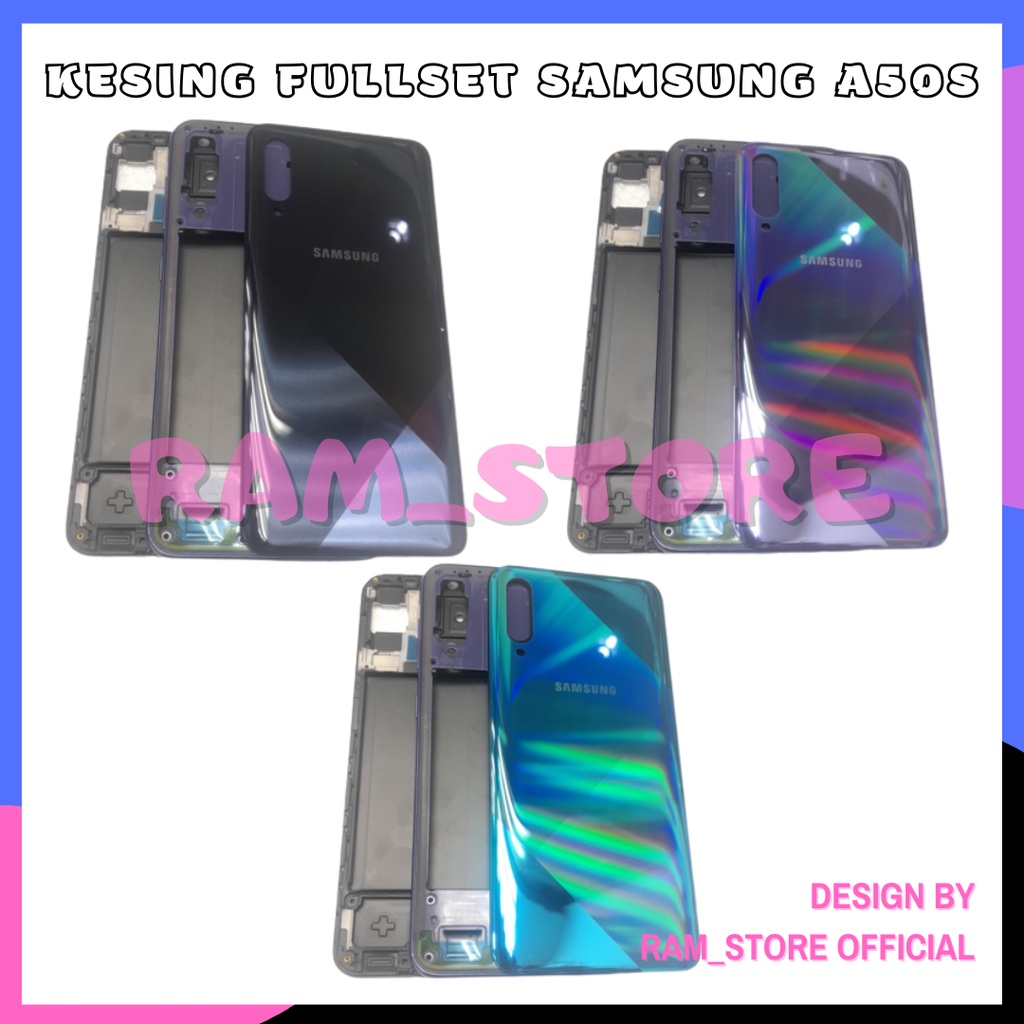 Jual Kesing Fullset Samsung A50s Tulang Tengah Bezel Bazel Middle Frame ...