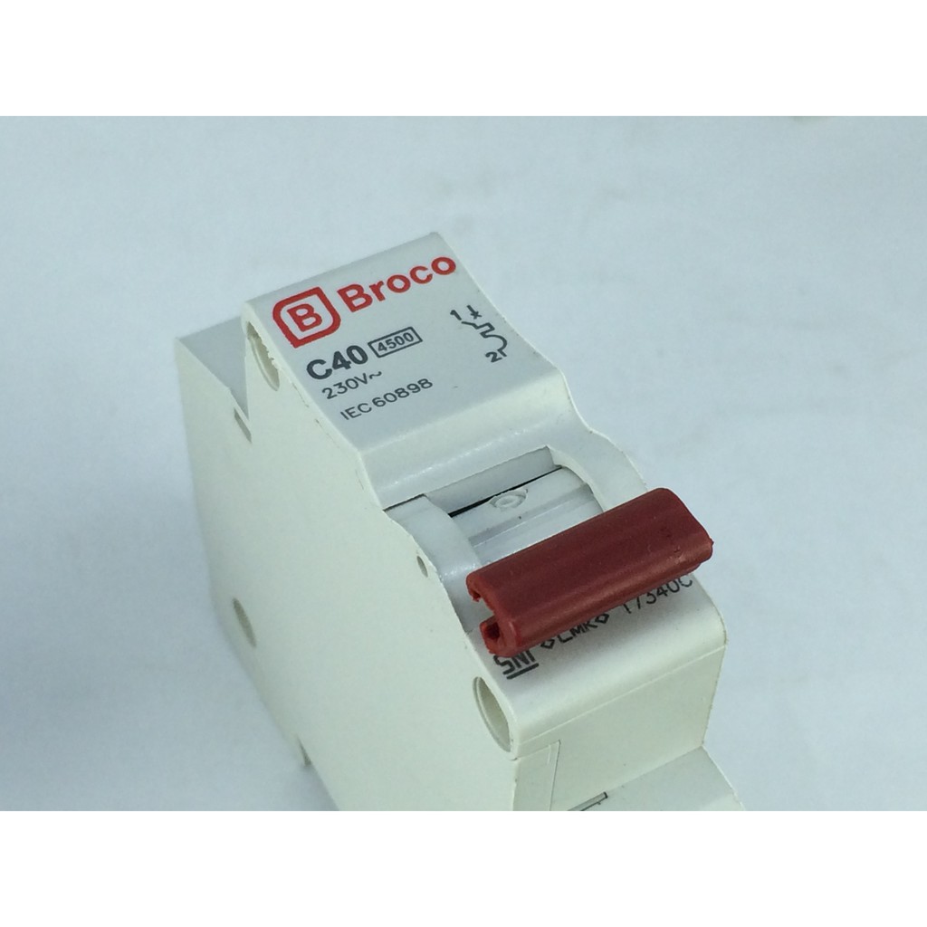 Jual MCB Broco 1P 2A, 4A, 6A, 10A, 16A, 20A, 25A, 32A, 40A | Shopee Indonesia