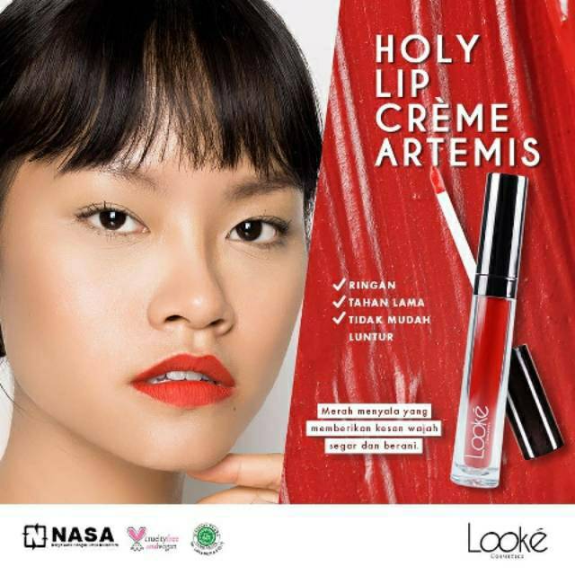 Jual LOOKE HOLY LIP CREAM ARTEMIS NASA - LIPSTIK | Shopee Indonesia