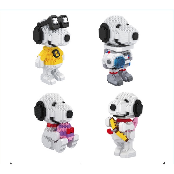 Jual Snoopy Anjing Nano Block Bricks Balok Mainan Anak Anak Edukasi ...