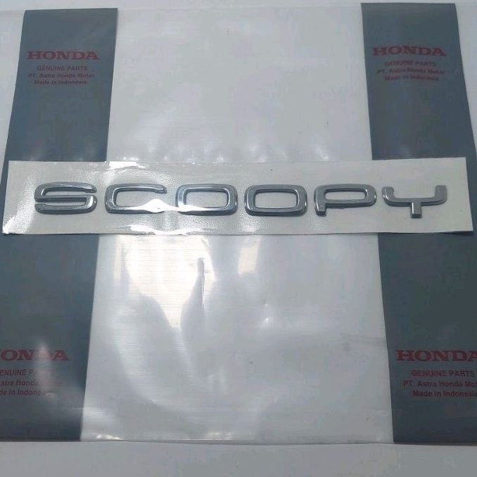 Jual Emblem Logo timbul 3D honda scoopy 2021/2022/K2F warna SILVER ...