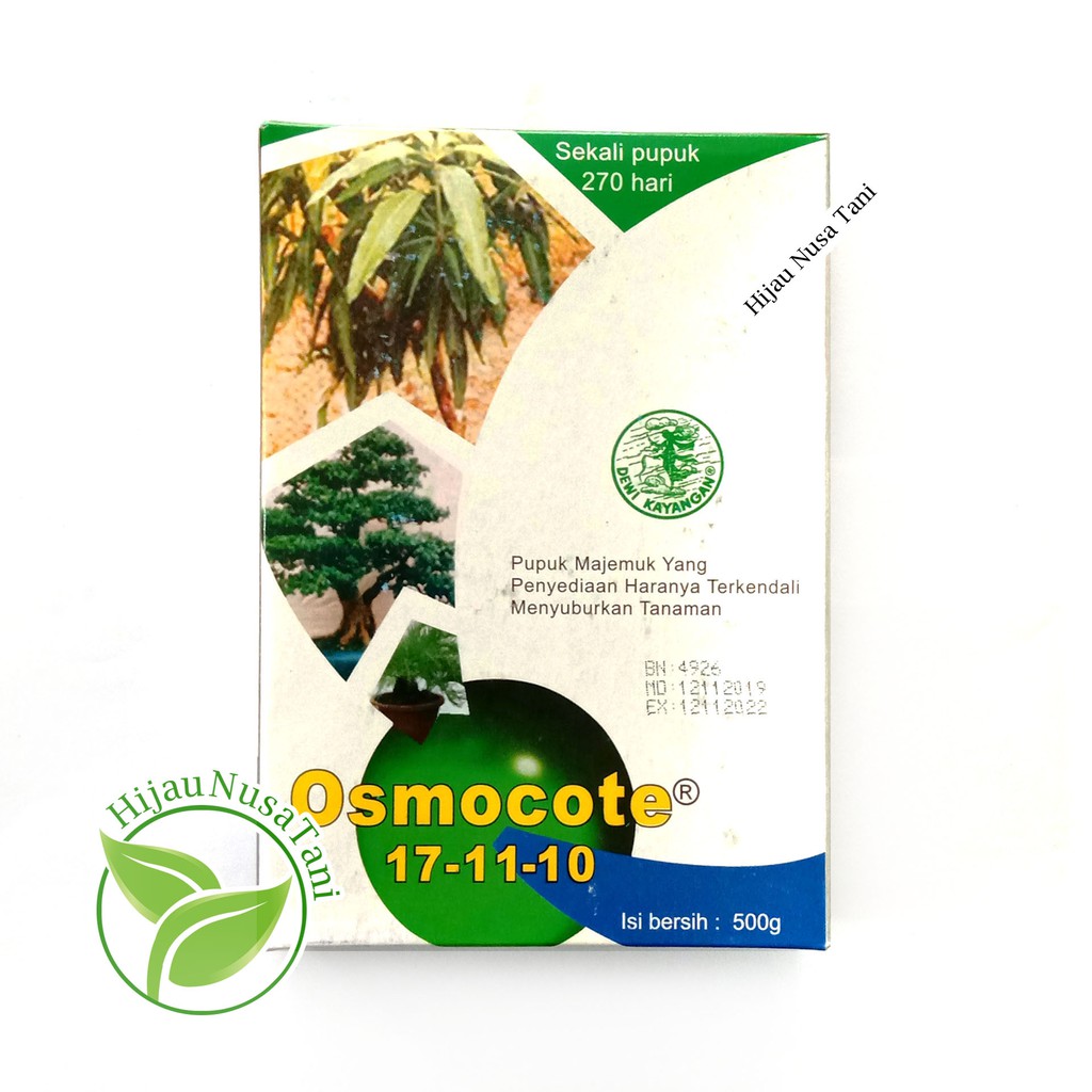 Jual Pupuk OSMOCOTE 17-11-10 500 gram Dekastar Daun - ORIGINAL PACKING ...