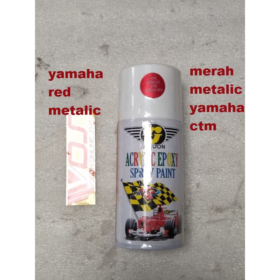 Jual CAT KALENG SEMPROT PYLOK MERK RJ 300CC MERAH METALIC YAMAHA CTM ...