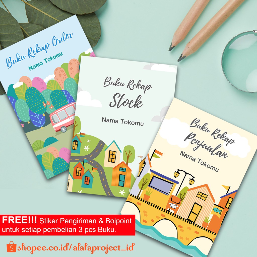 Jual AlafaProject 035-037 Buku Rekap Penjualan Online Shop / Buku Rekap ...