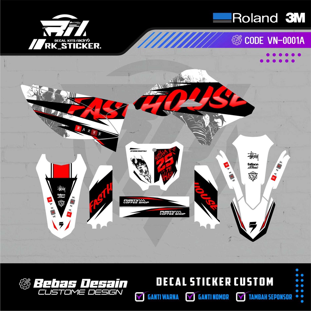 Jual DECAL KLX OLD TIPE S FREE CUSTOME DESIGN | Shopee Indonesia
