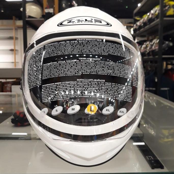 Jual ZS 613 C WHITE | HELM ZEUS MODULAR | HELM ZEUS FULL FACE | HALF ...