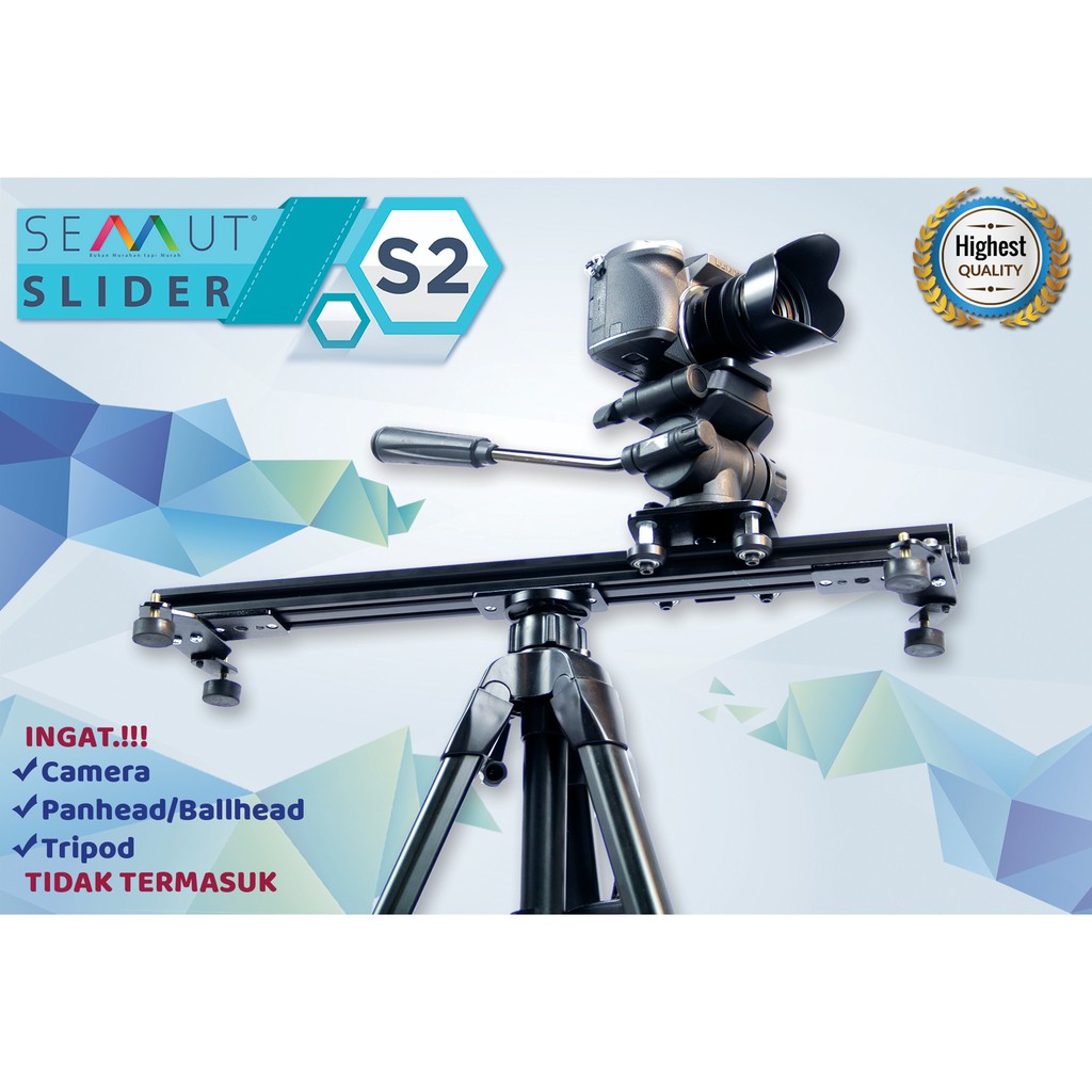 Jual Slider Kamera Slider Camera Slidecam Dolly SEMUT S2 100CM | Shopee ...