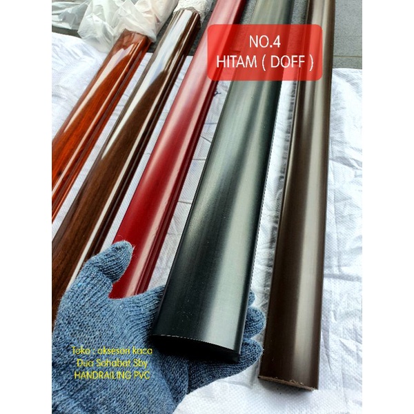 Jual HANDRAILING PVC NO 4 TIANG RAILING HITAM BLACK | Shopee Indonesia