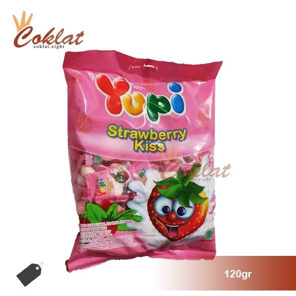 Jual Permen Yupi Strawberry Kiss / Yupi Love / Jeli rasa stoberi 1pack ...